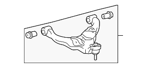 48068-60051 - Lower Control Arm - 2010-2020 Lexus GX460 | MyLexusParts