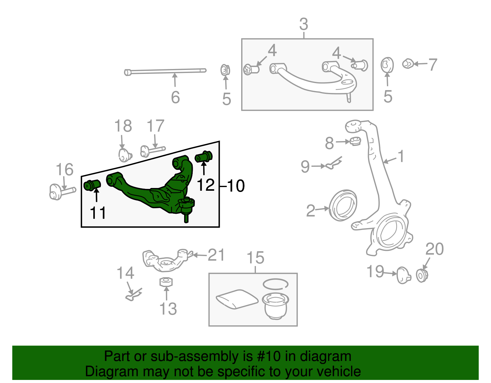 2010-2023 Lexus GX460 Lower Control Arm 48068-60051 | OEM Parts Online