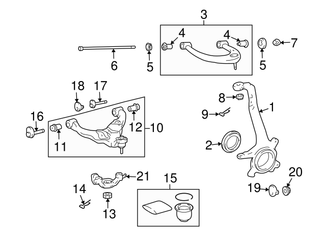 48630-60040 - Upper Control Arm 2003-2023 Lexus | Longo Lexus Parts