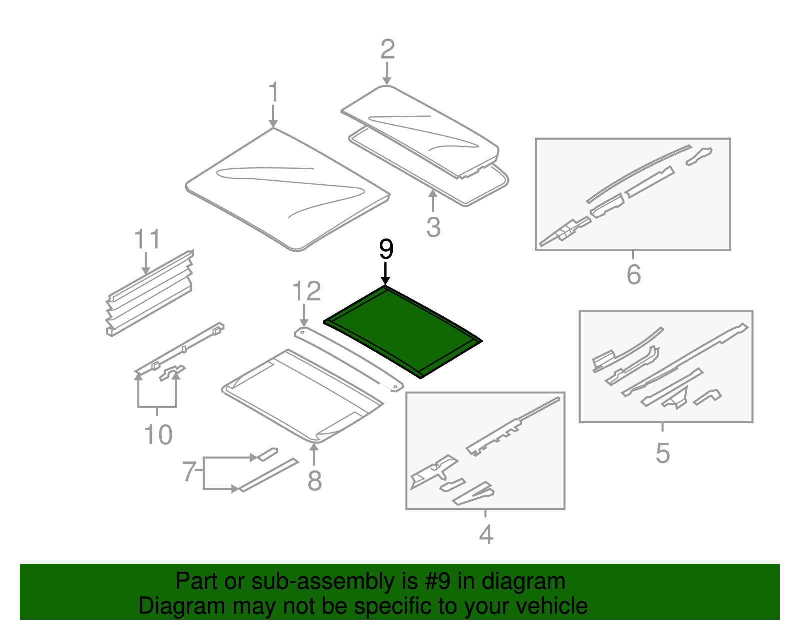 54-13-7-128-715 - Sunshade - 2005-2006 BMW X5 | BMW Parts Exchange