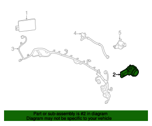 2017-2020 Jeep Compass Reverse Sensor 5UT05TZZAA | TascaParts.com