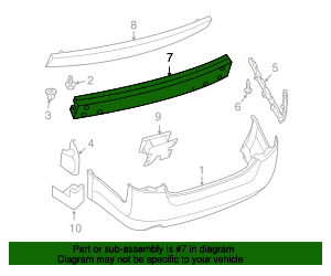 2007-2013 Nissan Impact Bar 85032-JA00B | TascaParts.com