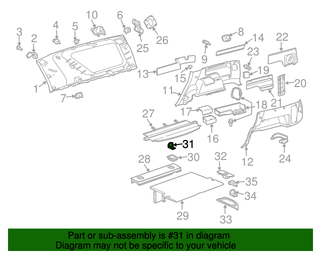2003-2014 Toyota Trim Cover Striker 58460-35020 | OEM Parts Online