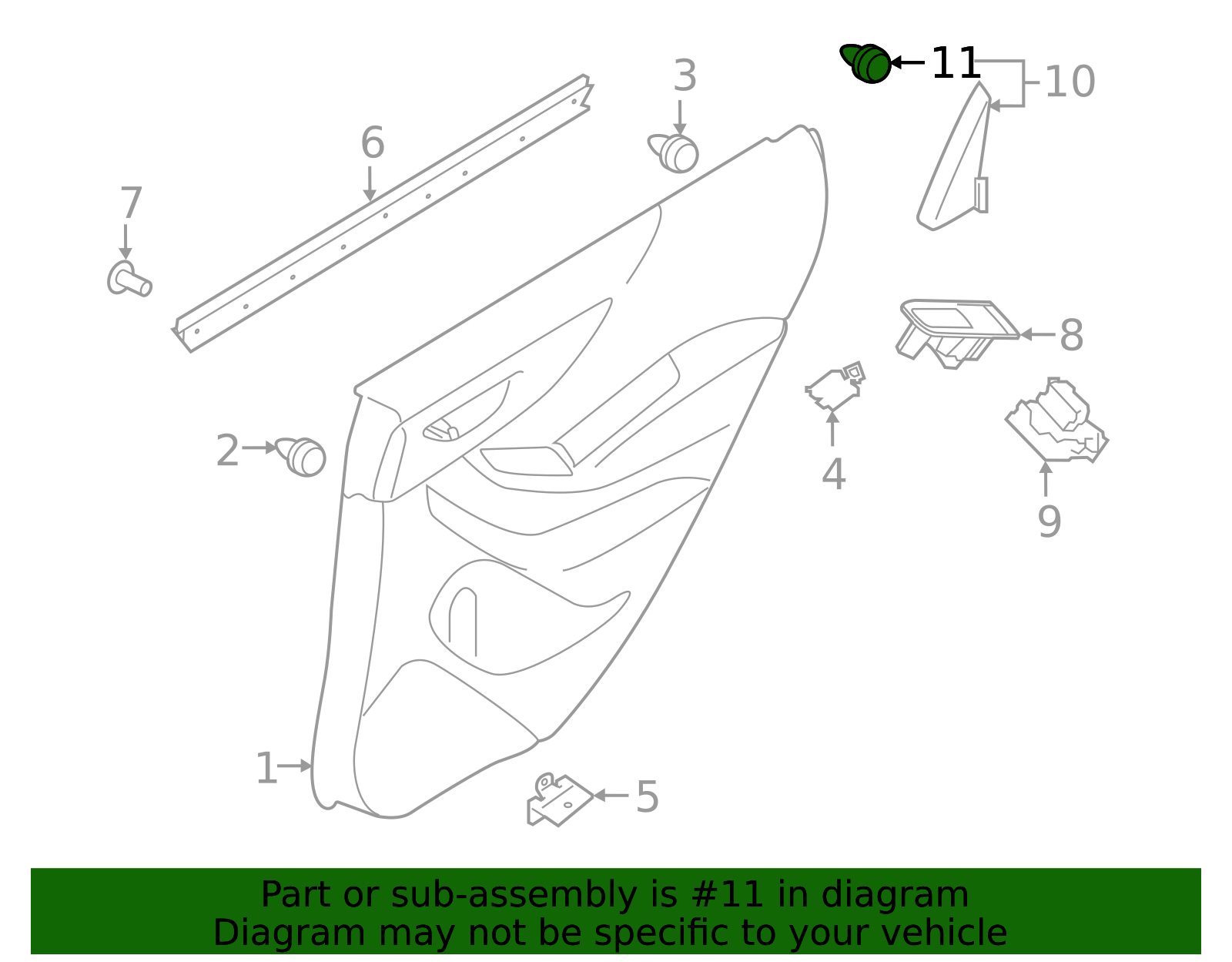 2014-2024 Subaru Corner Trim Clip 909130174 | Subaru Parts Guys