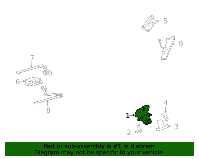 2015-2024 GM Latch (Replaces Part Number 13592746) 13542450 GM ...