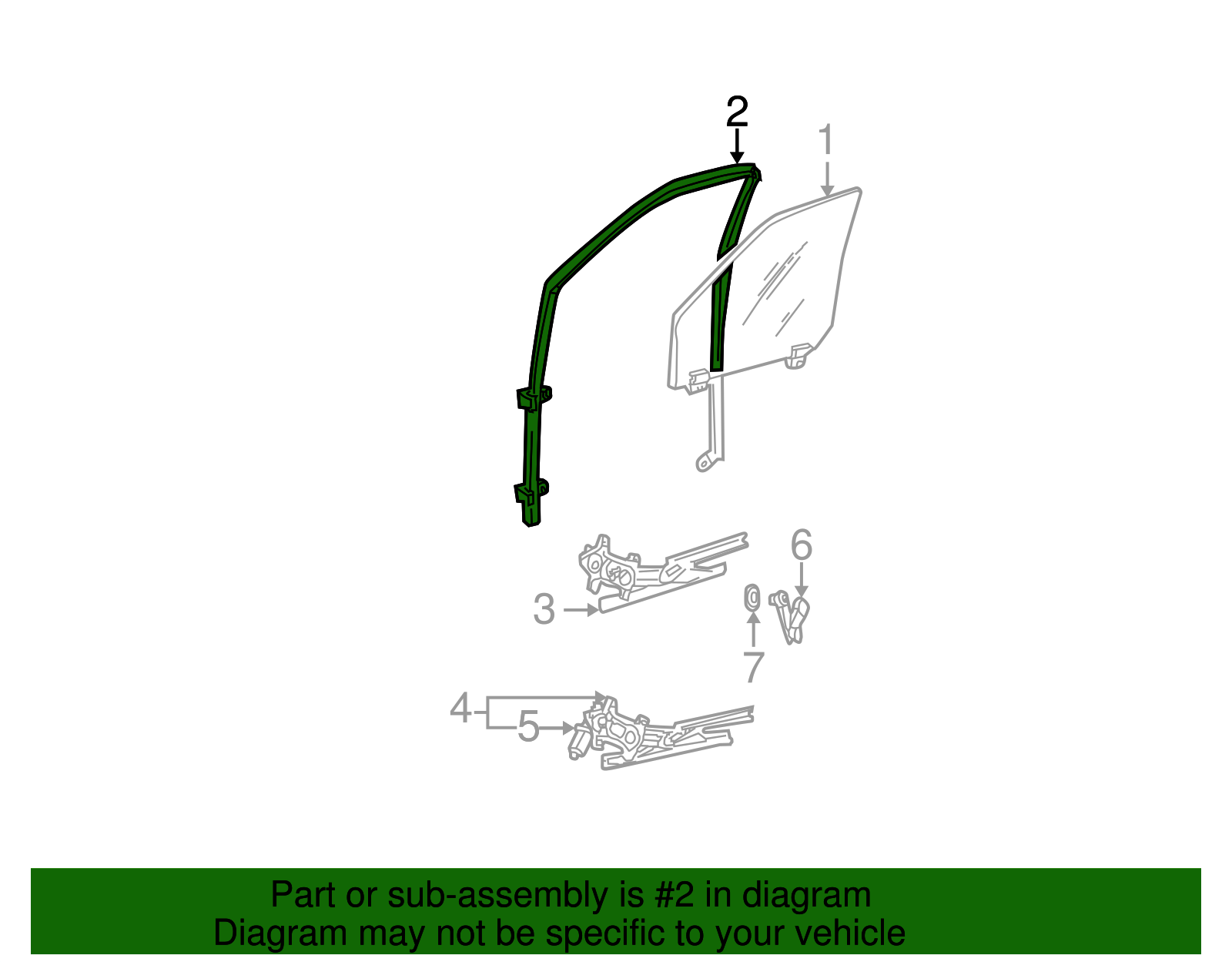Genuine OEM Ford Part - Run Channel CC3Z-2521596-B | Genuine OEM Ford ...