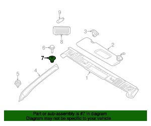 Genuine BMW 07-14-7-110-847 | Body A-Pillar Trim Panel Grommet | FREE ...