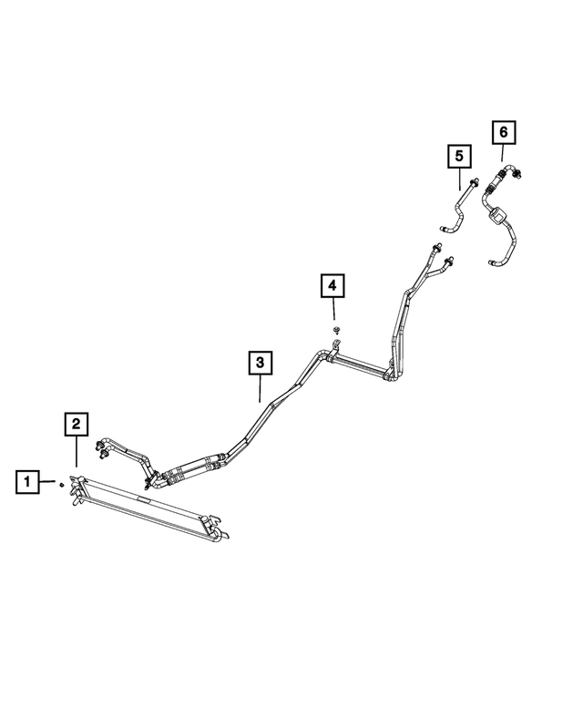 2018-2021 Jeep Oil Cooler Pressure And Return Hose And Tube 68282191AD ...