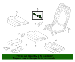 2005-2018 Audi Seat Frame Hardware Kit 4H0-898-025-D | OEM Parts Online