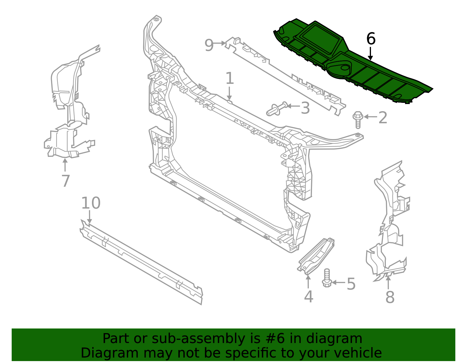 2018-2024 Audi Sight Shield 80A-807-081 | OEM Parts Online