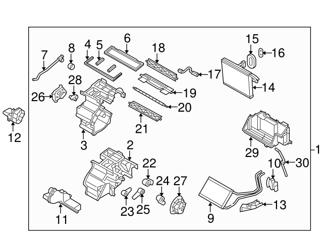 2010-2014 Hyundai Genesis Coupe Evaporator Core 97140-2M000 | OEM Parts ...