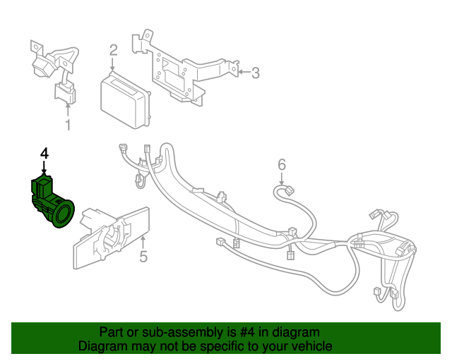 2016-2020 Infiniti Park Sensor 28438-5ZA3B | OEM Parts Online