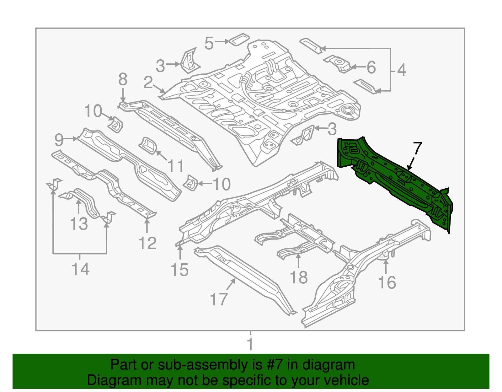 2020-2022 Kia Sportage Rear Body Panel 65910-D9550 | OEM Parts Online