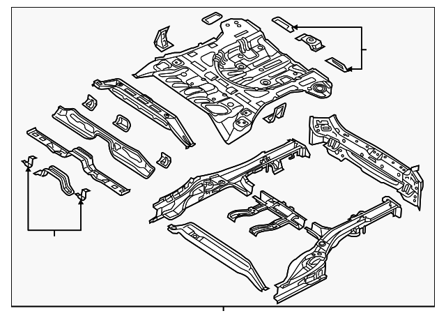 65500-D9000 - Floor Pan Assembly 2017-2019 Kia Sportage | Kia.Parts Store