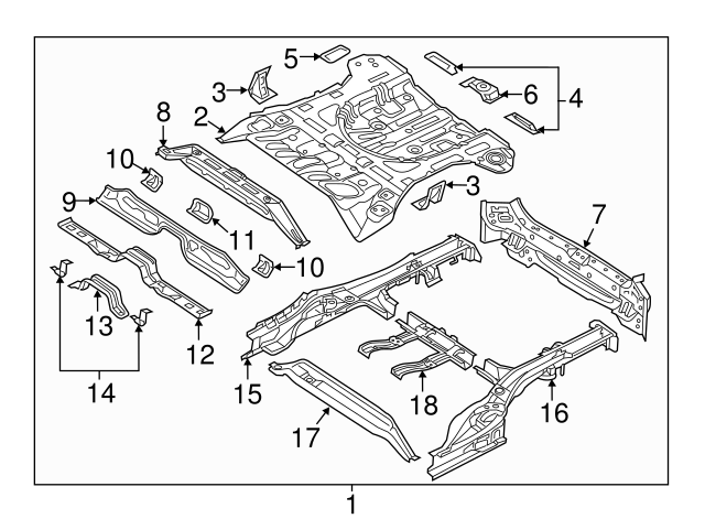 2017-2022 Kia Sportage Support Bracket 65625-D3000 | World Kia