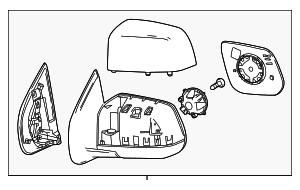 2018-2022 GM Primed Driver Side Door Mirror 84979795 GM | GMPartsDirect.com