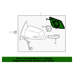 2010-2017 GM Mirror Glass - Passenger Side (RH) 23248219 | TascaParts.com