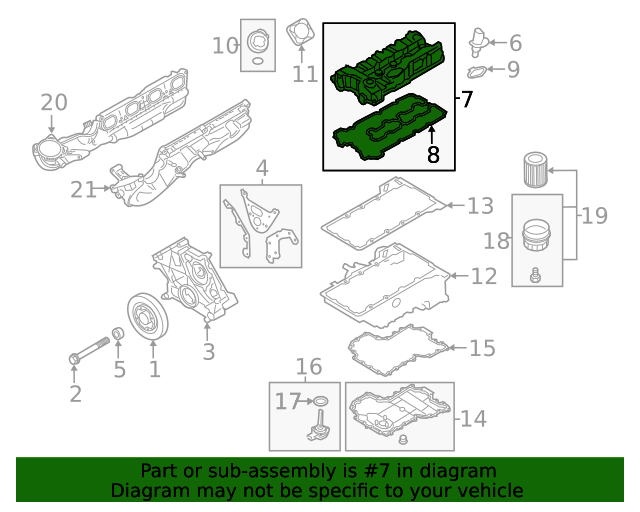 11128699192 - 2020-2022 BMW Valve Cover (11-12-8-699-192) | BMW of ...