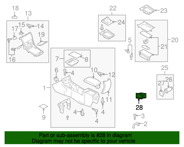 2009-2013 Mazda 6 Seat Heat Switch - Driver's Side (LH) GS1D-66-420 ...