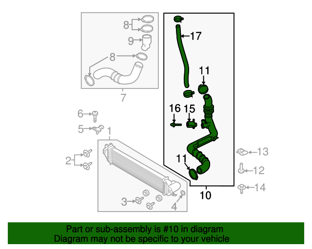 2017-2020 Ford Inter-Cooler Pipe HG9Z-6C646-A | OEM Parts Online