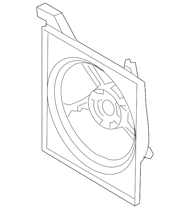 25350-2F000 - Cooling Shroud 2004-2009 Kia | Kia.Parts Store