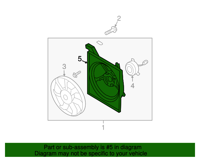 25350-2F000 - Cooling Shroud 2004-2009 Kia | Kia.Parts Store