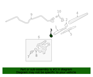 Rear Window Wiper Motor Grommet 84544232 | GMPartsDirect.com