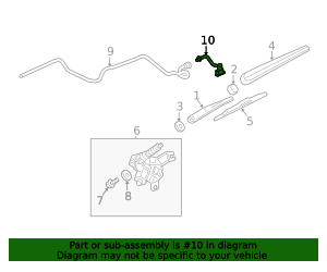 2018-2024 GM Rear Window Washer Nozzle 23462918 GM | GMPartsDirect.com