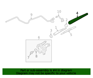 2016-2024 GM Rear Window Wiper Cover 84178694 | GM Parts Center