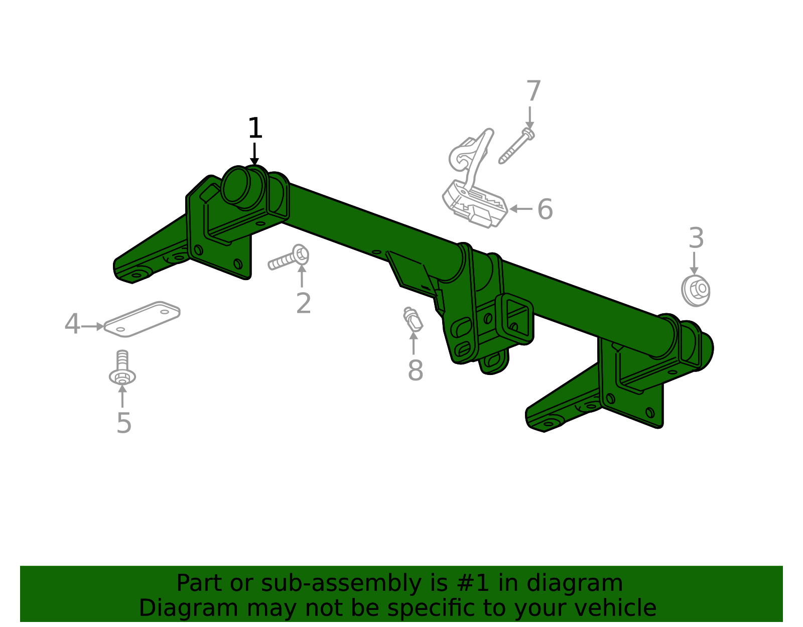 2019-2025 Cadillac XT4 Trailer Hitch Platform 84577100 GM ...