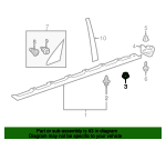 2000-2014 Toyota Rocker Molding Retainer 76924-02010 | Toyota Parts Center