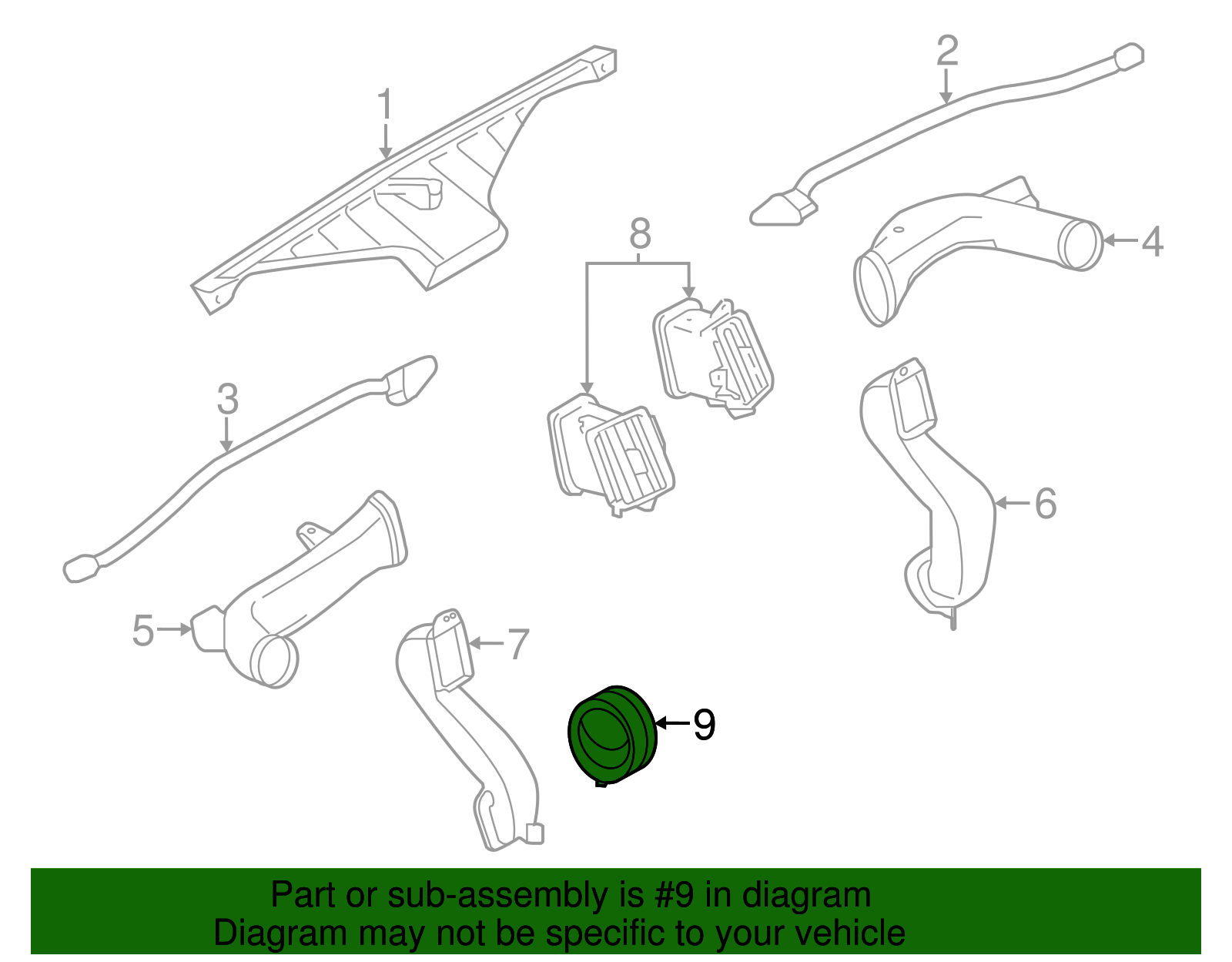 68760-1HK0A - Dashboard Air Vent 2012-2021 Nissan | AutoNation Parts