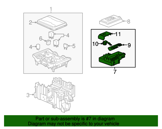 2017-2019 GM Battery Distribution Engine Compartment Fuse Block ...