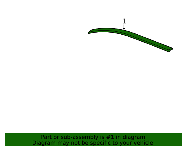 2021-2023 GM Roof Molding 84827996 GM | GMPartsDirect.com
