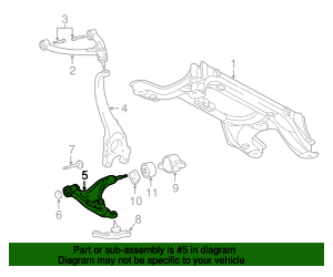 48620-50050 - Lower Control Arm - 2001-2006 Lexus LS430 | My L Parts