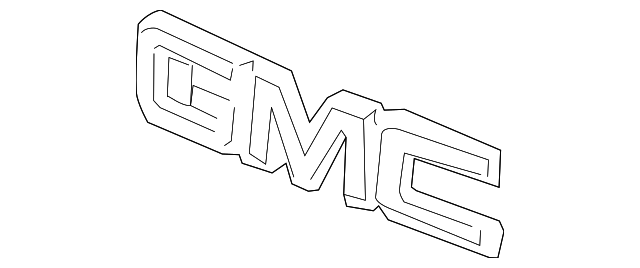 1999-2024 GM Front Grille GMC Logo 22881265 GM | GMPartsDirect.com