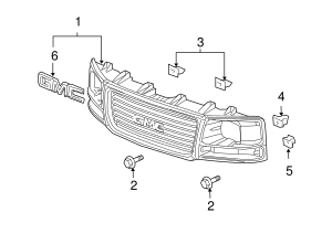 2018-2024 GMC Front Grille 84689073 GM | GMPartsDirect.com