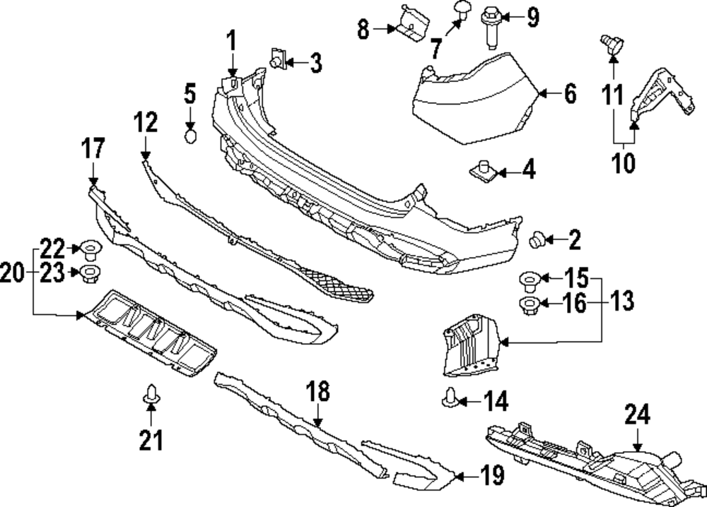 86612-P1000 - Bumper Cover 2023-2025 Kia Sportage | Kia.Parts