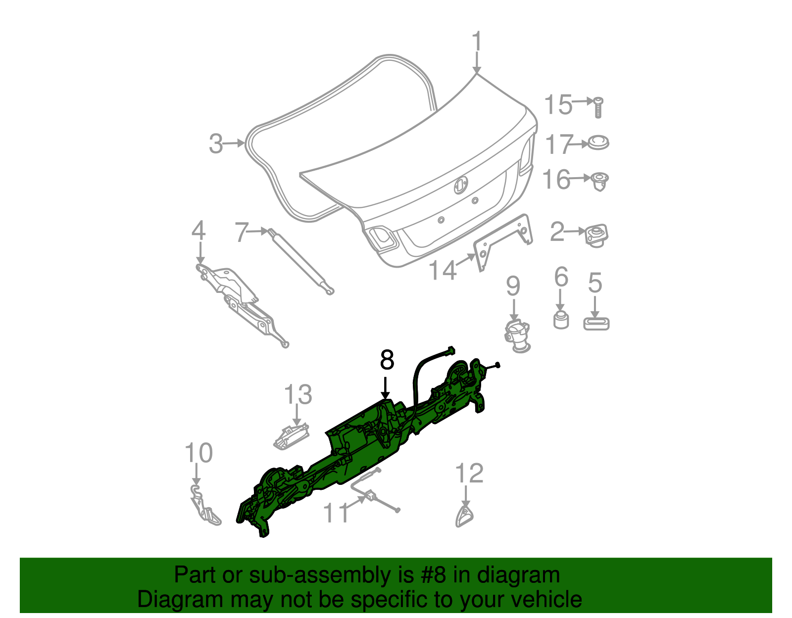 51247372801 - 2007-2021 BMW Lock Actuator (51-24-7-372-801) | BMW of ...