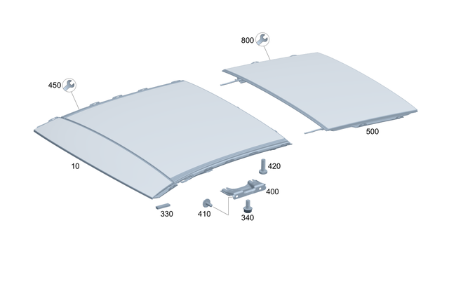 Cap, Sliding-Tilting Roof - Part #213-780-04-00 | Mercedes Parts Center