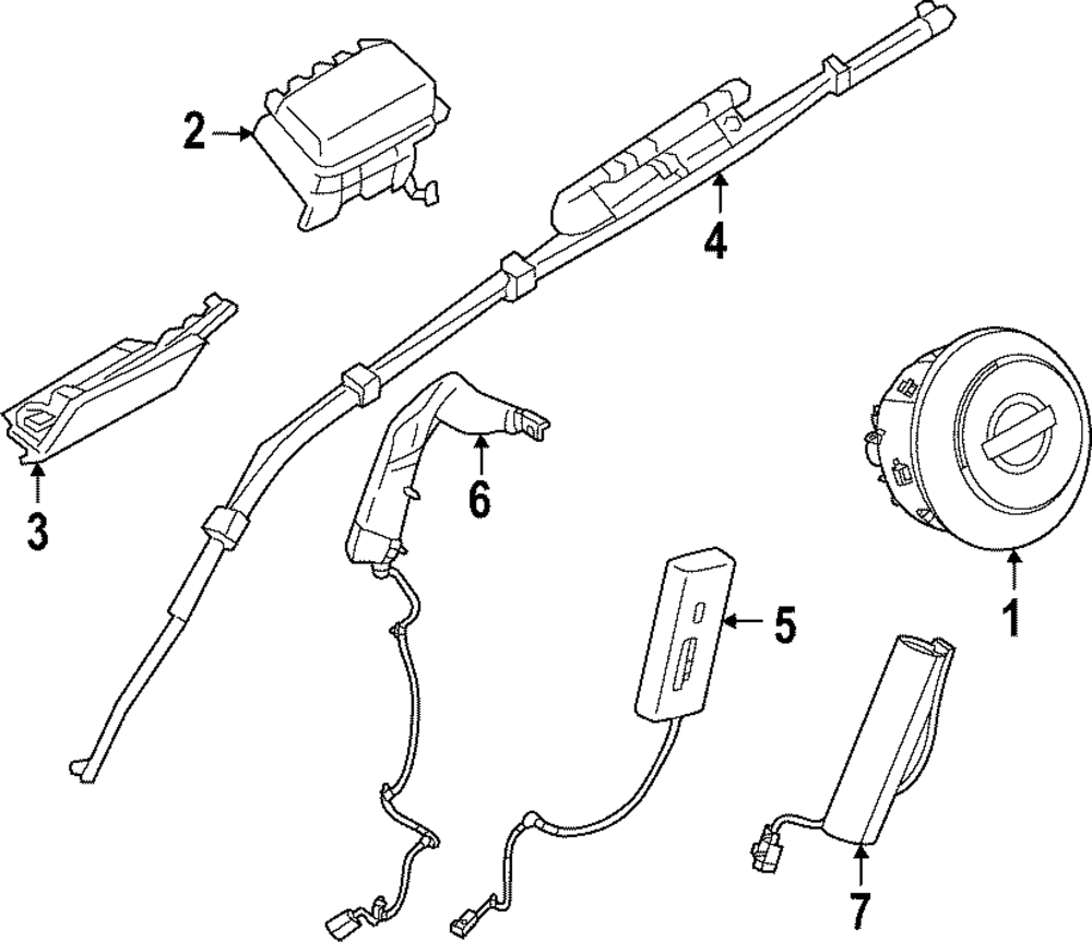2022-2023 Nissan Pathfinder Passenger Inflator Module 98515-6TA9A ...