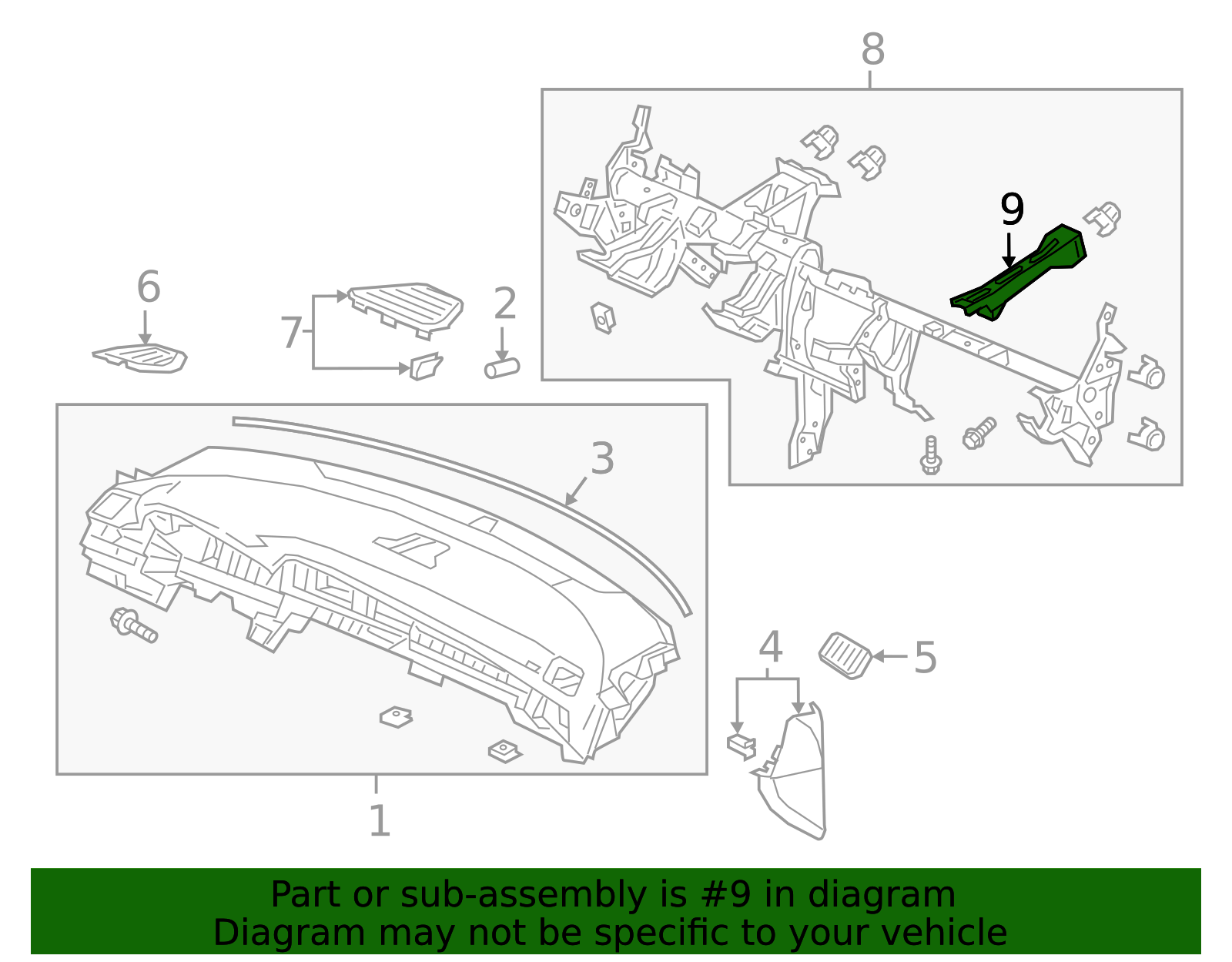 61350-TBA-A00ZZ - Reinforced Beam Bracket 2016-2022 Honda | Honda Parts ...