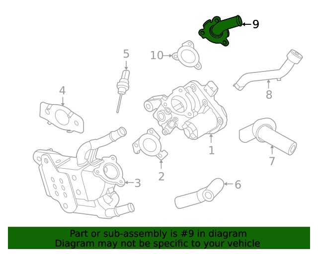 28456-2M400 - Exhaust Gas Re-Circulation (EGR) Valve Spacer Plate 2020 ...