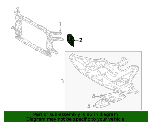 2022-2023 Hyundai Radiator Support Bracket 64575-CW000 | QuirkParts