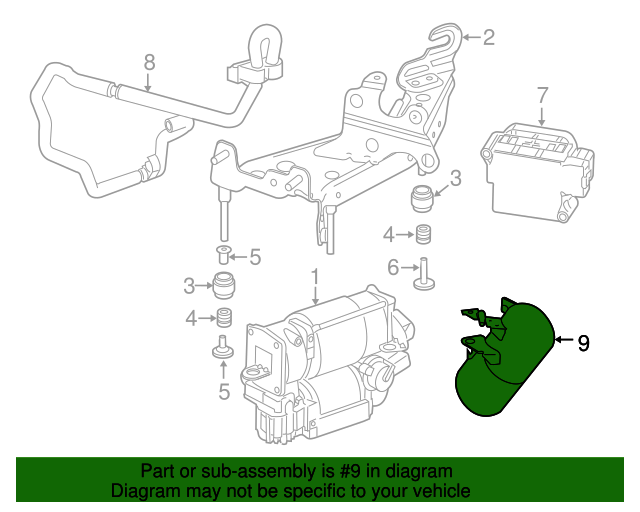 Genuine Suspension Self-Leveling Unit Accumulator for 2016-2020 ...