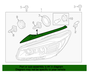 2016-2018 Kia Sorento Headlamp Assembly Front Bracket - Passenger Side ...