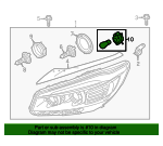 2010-2022 Kia Signal Lamp Bulb Socket 92166-3K000 | Kia Automotive Parts
