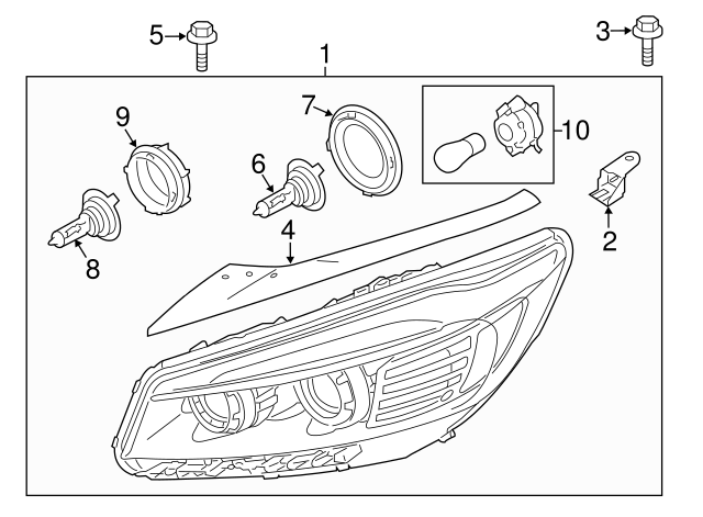 2010-2022 Kia Signal Lamp Bulb Socket 92166-3K000 | Kia Automotive Parts