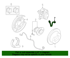 2008-2015 Mitsubishi Lancer Brake Hose 4650B622 | OEM Parts Online