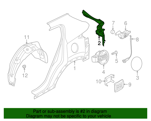 2017-2022 Kia Sportage Tail Lamp Pocket - Passenger Side (RH) 71560 ...